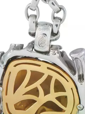 MAGERIT 18k Gold Diamond Tiger Motif Pendant Necklace