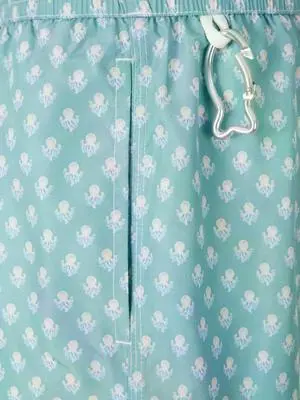 Fedeli Madeira Octopus-print Drawstring Swim Shorts