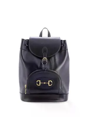 Gucci Horsebit 1955 Leather Backpack - Black