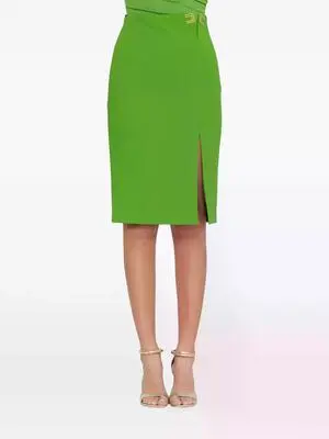 Elisabetta Franchi Logo-plaque Pencil Midi Skirt - Green