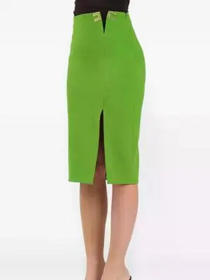 Elisabetta Franchi Logo-plaque Pencil Midi Skirt
