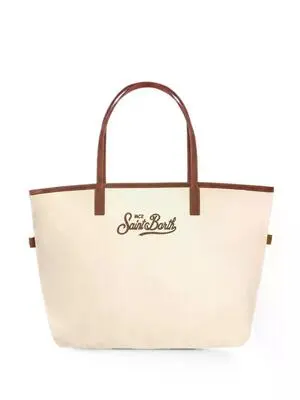 MC2 SAINT BARTH Logo Tote Bag - Neutrals