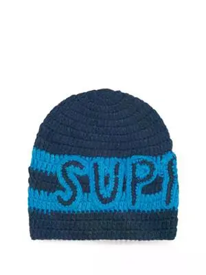 Supreme Logo Beanie - Blue