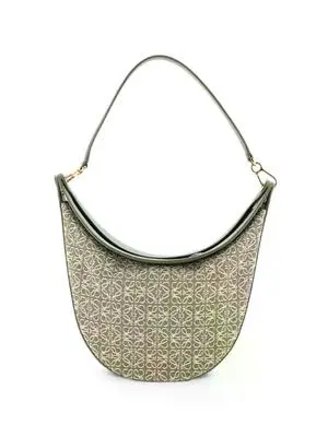 Loewe Luna Hobo Anagram Jacquard Small Shoulder Bag - Green