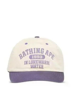 A BATHING APE Logo-print Panelled Cap - Neutrals