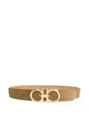 FERRAGAMO Suede Belt - Neutrals