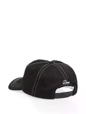 DIME Cursive Denim Cap - Black