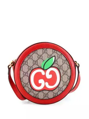 Gucci Ophidia Round Shoulder Bag - Brown