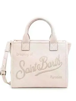 MC2 SAINT BARTH Medium Vanity Leather Tote Bag - Neutrals