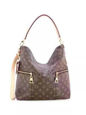 LOUIS VUITTON Melie Handbag Monogram Canvas Hobo Bag - Brown