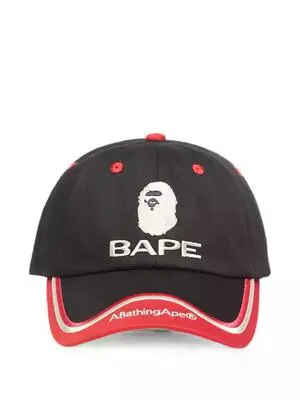 A BATHING APE Logo-embroidered Baseball Cap - Black