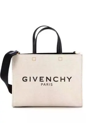 Givenchy G- Canvas Small Tote Bag - Neutrals