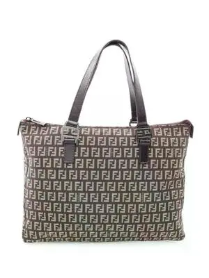 Fendi Zucchino Tote Bag - Brown
