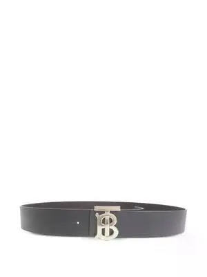 Burberry Tb Plaque Belt - Black