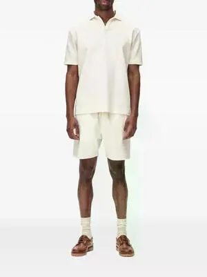 GABBA Gablio Waffle-knit Embroidered-logo Polo Shirt