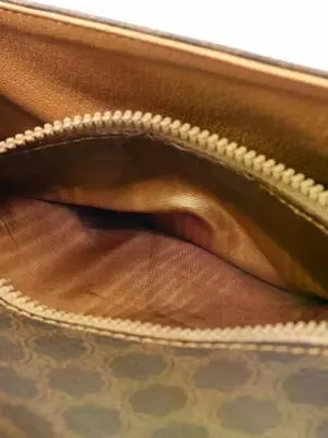 Celine Macadam Monogram Canvas And Leather Shoulder Bag