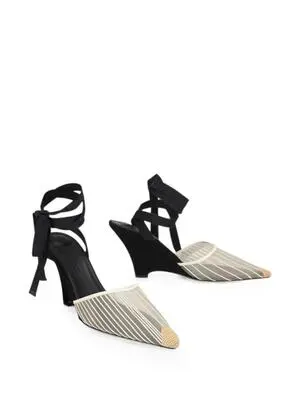 Jacquemus Pointed-toe Ribbon-detail Sandals