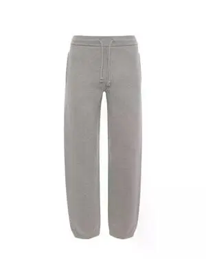 Victoria Beckham Logo-embroidered Track Pants - Grey