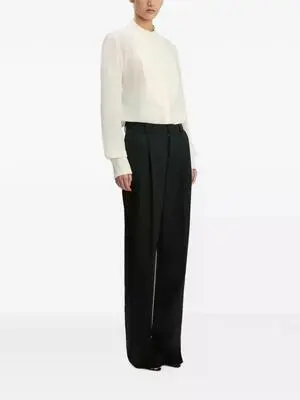 Victoria Beckham Bib-detail Shirt - Neutrals