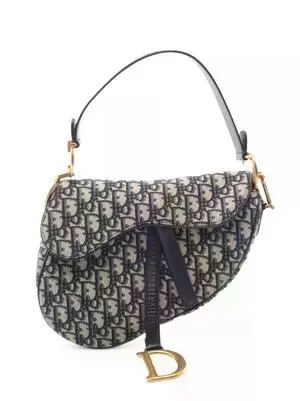 Dior Oblique Saddle Handbag - Blue