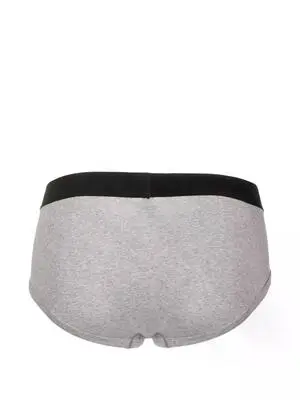 TOM FORD Logo-waistband Briefs - Grey