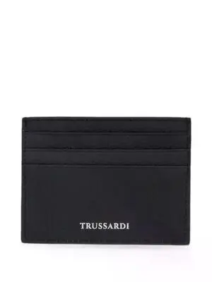 TRUSSARDI Logo-print Card Holder - Black