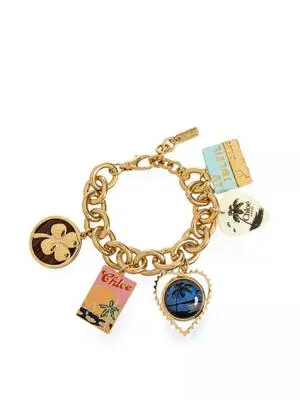 Chloé Postcards Charm-detail Bracelet - Gold