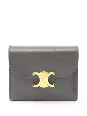 Celine Leather Wallet - Grey