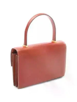 Hermès 1992 Piano Leather Handbag - Brown