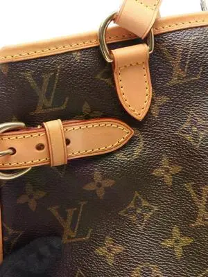 LOUIS VUITTON Monogram Canvas Vertical Batignolles Tote Bag - Brown