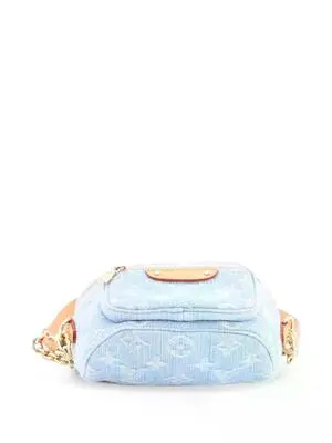 LOUIS VUITTON Bum Bag Monogram Denim Mini Belt Bag
