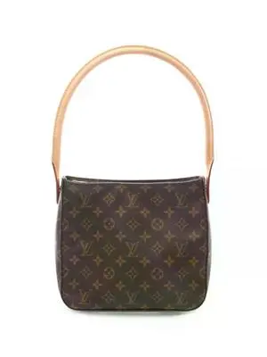 LOUIS VUITTON Monogram Canvas Looping Shoulder Bag - Brown