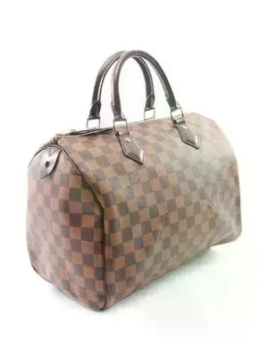 LOUIS VUITTON 2015 Speedy 30 Damier Ebene Handbag