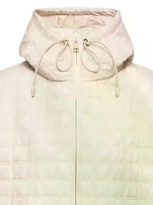 Moncler Quilted Hooded Jacket - Neutrals