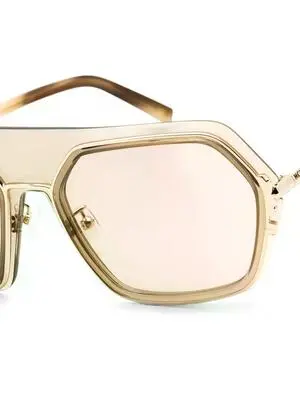 Mcm Geometric Frame Sunglasses - Neutrals