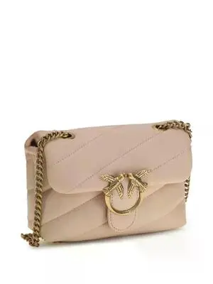 Pinko Mini Love Bag Quilted Leather Cross Body Bag