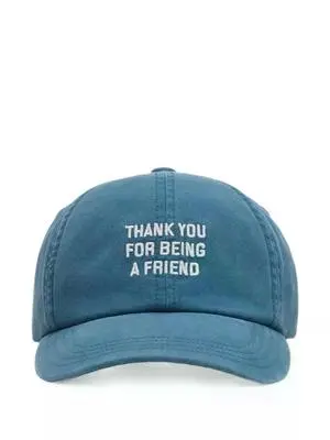 AMI Paris Cotton Thank You For Being A Friend Cap - Blue
