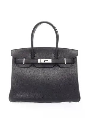 Hermès 2011 30 Birkin Tote Bag - Black