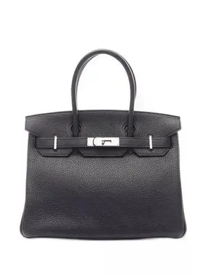 Hermès 30 Birkin Tote Bag In Togo Leather - Black