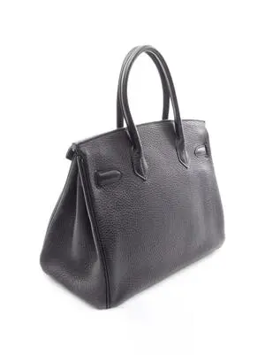 Hermès 30 Birkin Tote Bag In Togo Leather - Black