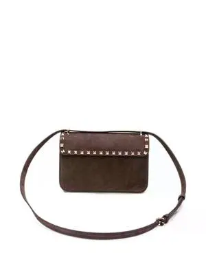 Valentino Garavani Small Rockstud Suede Shoulder Bag