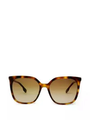 Burberry Tortoiseshell Effect Square-frame Sunglasses - Brown
