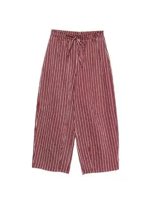 VICOLO Vertical-stripe Drawstring Trousers