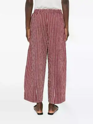 VICOLO Vertical-stripe Drawstring Trousers