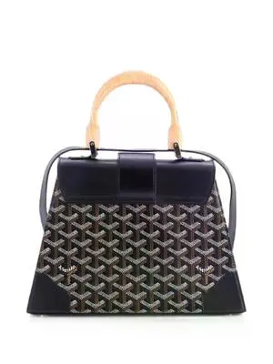 Goyard Saigon Top Handle Bag Coated Canvas With Leather Pm Satchel