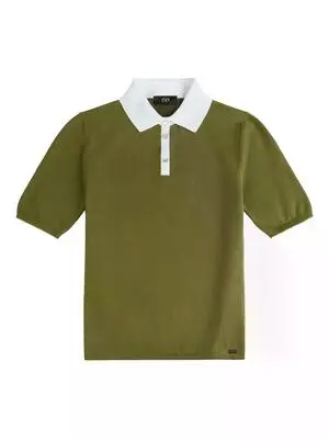 FAY Collared Polo Shirt - Green