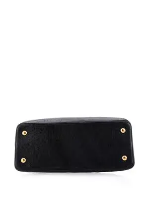 LOUIS VUITTON Capucines Bag Leather Mm Satchel