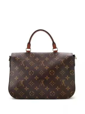 LOUIS VUITTON Vaugirard Monogram Canvas Leather Satchel - Black