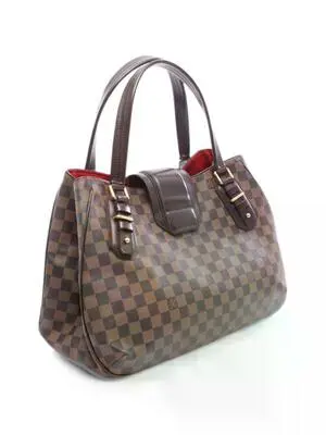 LOUIS VUITTON 2008 Greet Damier Ebene Tote Bag - Brown