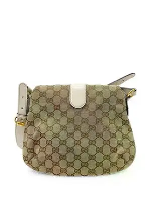 Gucci Horsebit Gg Canvas Shoulder Bag